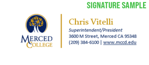Email Signature - Merced College