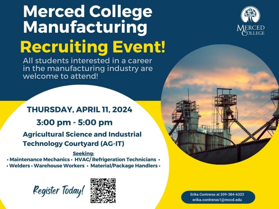 Manufacturing Recruiting Event - Merced College